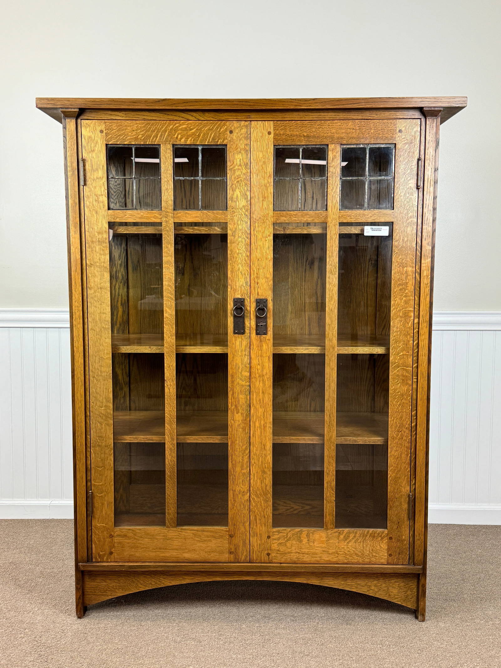 Warren Hile Studio Arts & Crafts China Cabinet Auction
