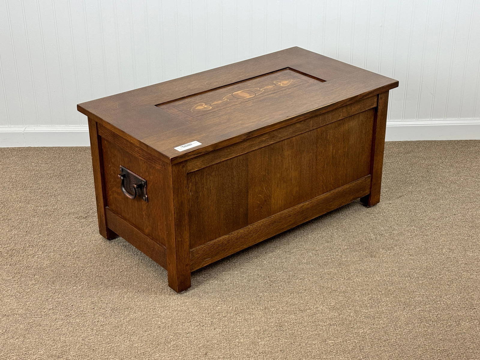 Stickley Arts & Crafts Inlaid Brides Box Auction