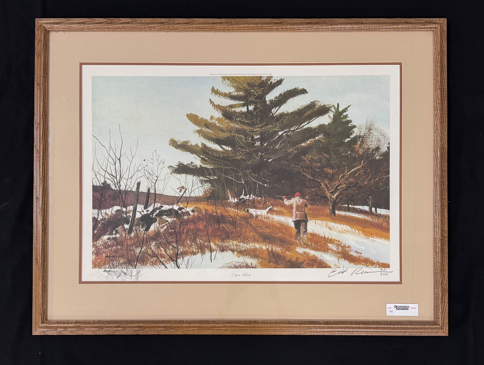 Chet Reneson "open Shot" Signed Lithograph Auction