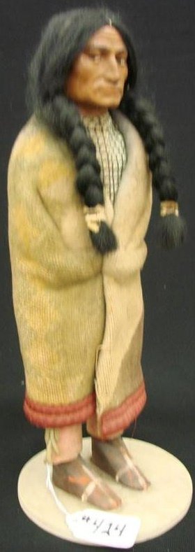 424: American Indian "Snookums" Doll on Stand