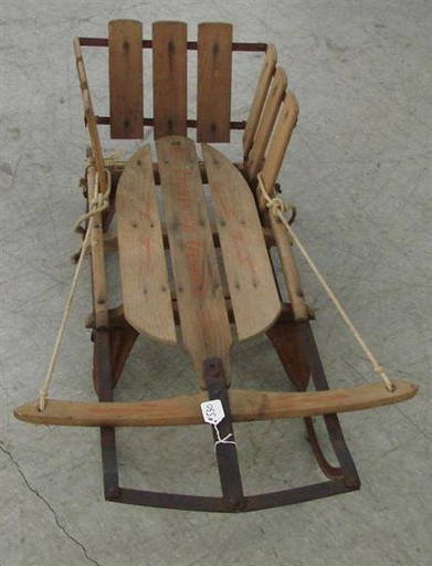 Vintage Lightning Glider Sled.