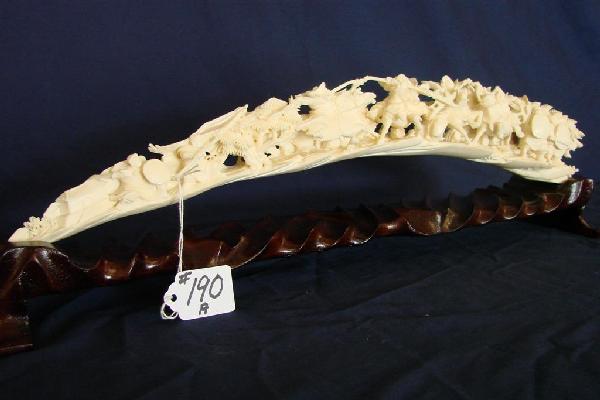Carved Ivory Tusk Bridge