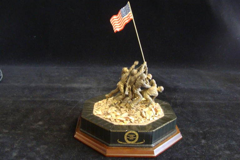 Statue Of The Iwo Jima Memorial, Men Raising The Flag D
