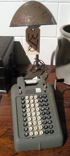 2372: Victor,"Champion" series, adding machine & lamp