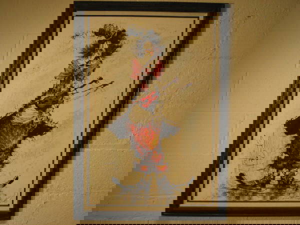 Framed Oil On Canvas Signed Antoine Valdi