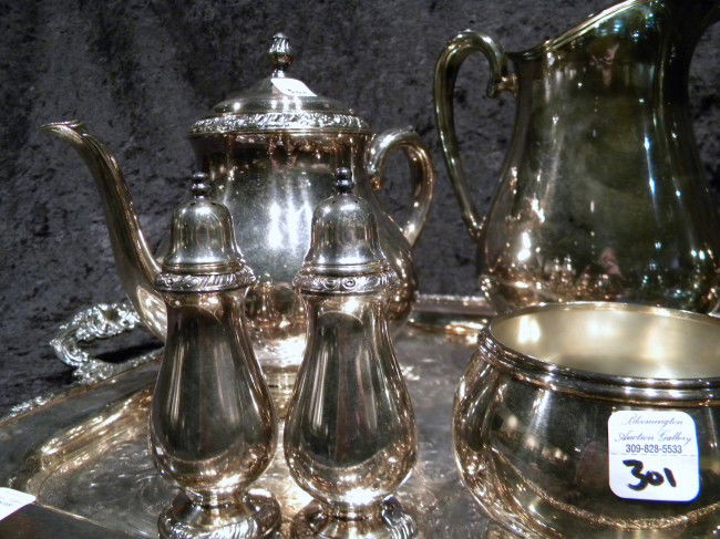 8 Pc Henley Community Silver Plated Coffee/Tea Set : Lot 19301