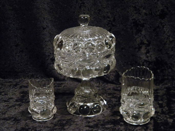 3 Pieces "Eye Winker" Pattern Glass: Compote/Celery/Spo - Aug 19, 2011 ...