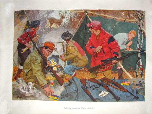 1954 Winchester Western Advertising Poster