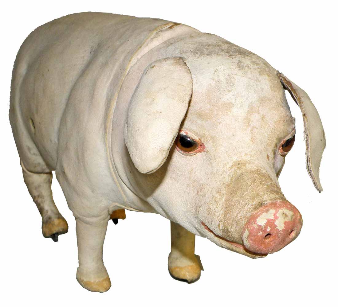 DESCAMPS WALKING PIG AUTOMATON