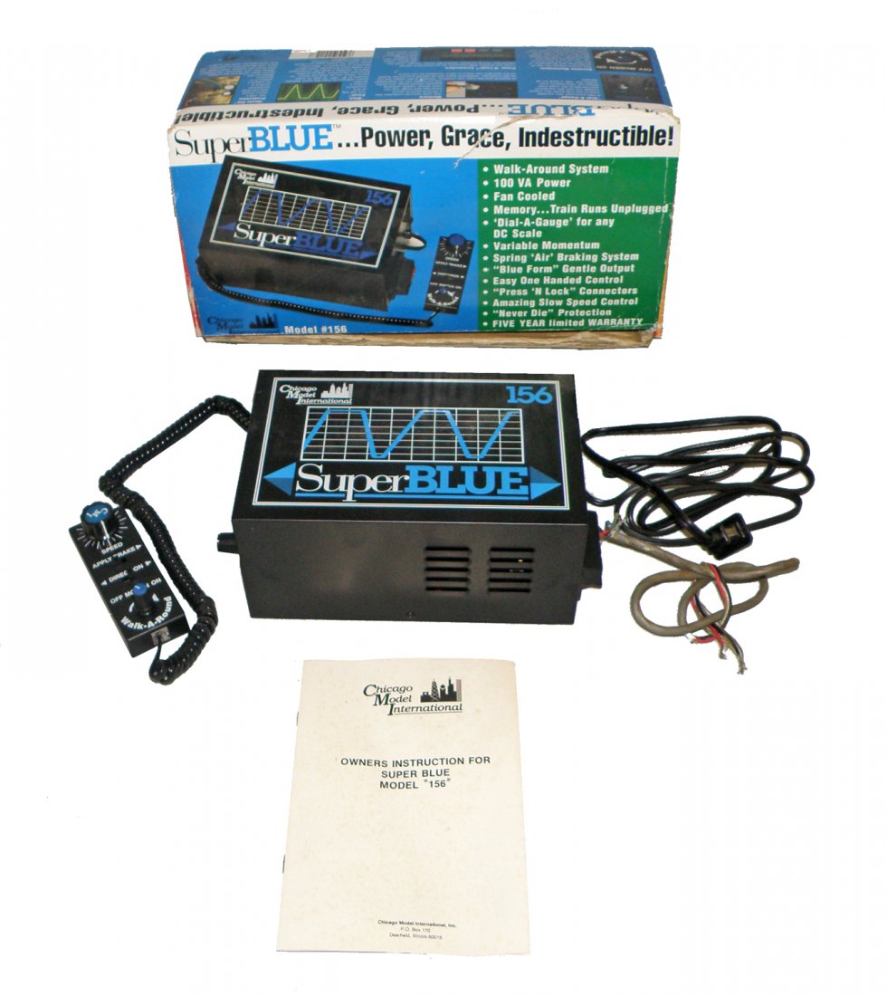 Boxed Super Blue Model 156 Transformer