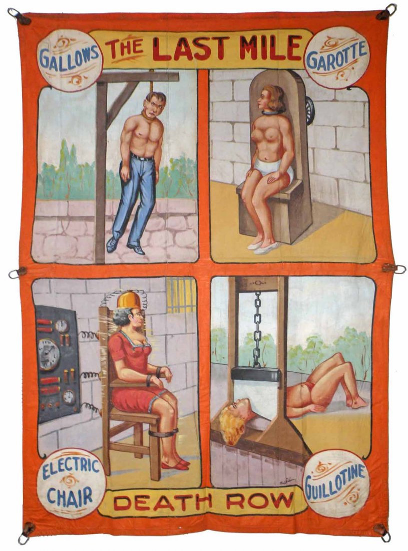 THE LAST MILE & DEATH ROW SIDESHOW BANNER