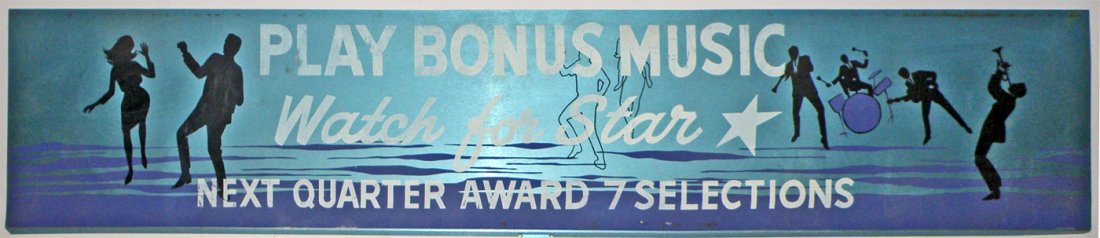 SEEBURG STEREO SHOWCASE JUKEBOX SIGN