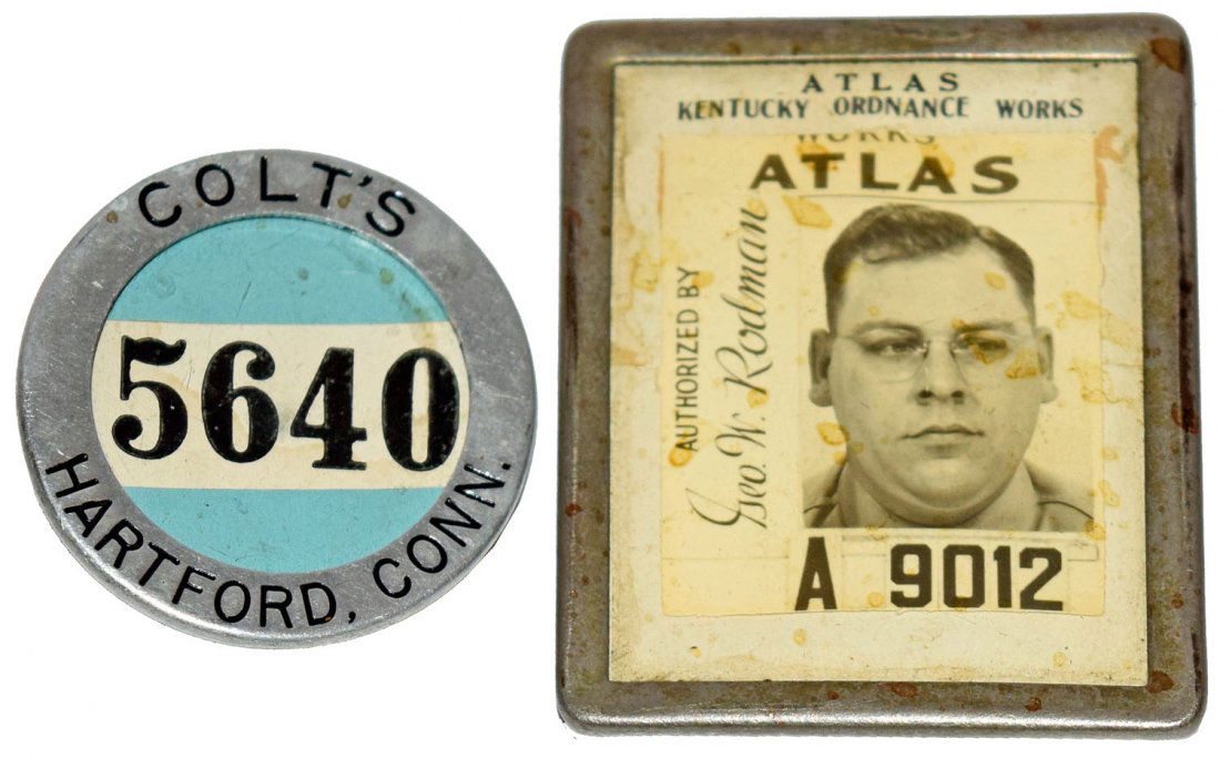 Atlas And Colt Factory Badges