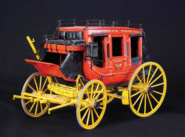 12: Vintage Handmade Scale Stagecoach