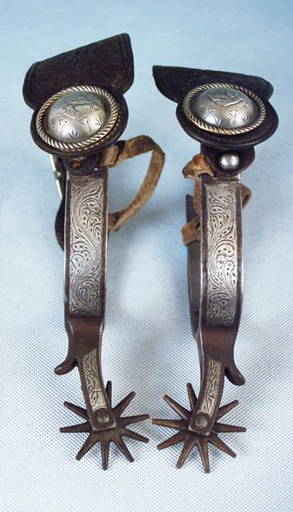 Full Mounted 1930s California Spurs