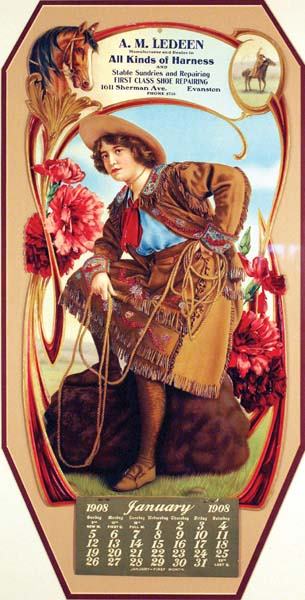 101: Pair of Vintage Cowgirl Calendars - Jun 23, 2005 | Brian Lebel's ...
