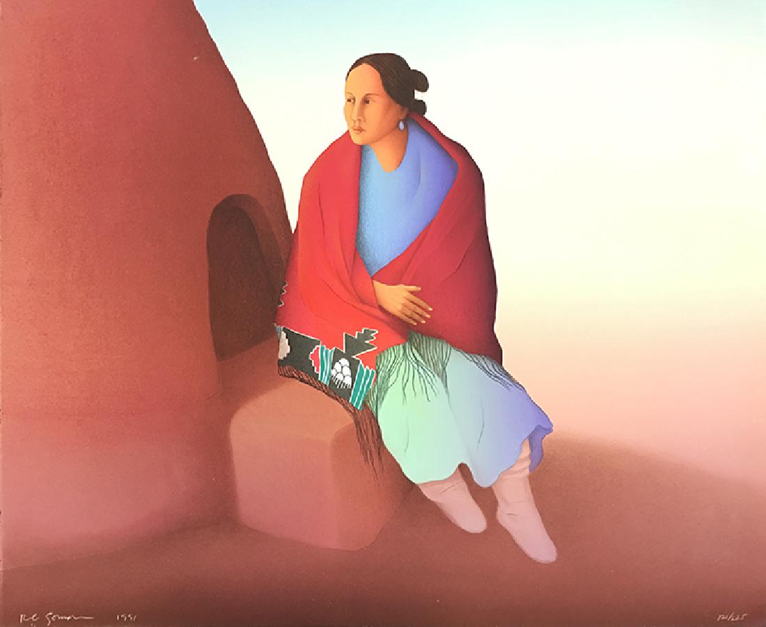 R.C GORMAN Title: INDIAN WOMAN LITHOGRAPH