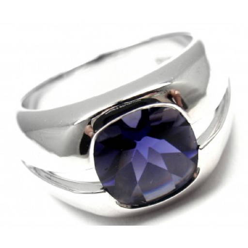 Tiffany & Co 18k White Gold Iolite Ring