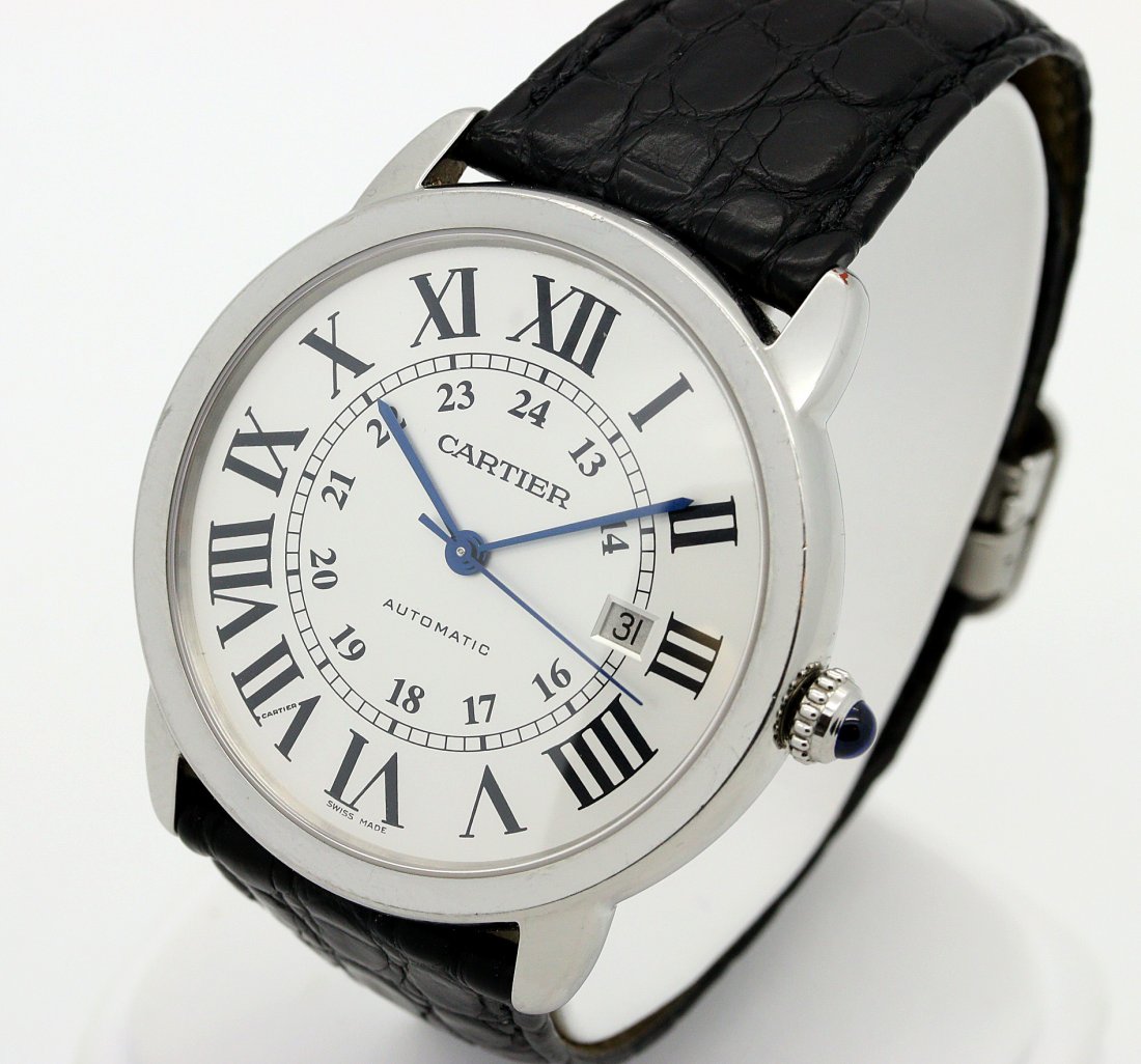 MENS S/S CARTIER RONDO SOLO AUTOMATIC