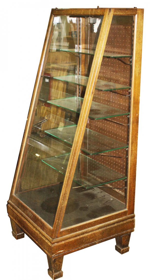 Glass Slanted Display Case