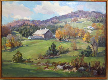 Eric G Mohn W/c Farm In Snow