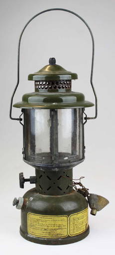 Ca 1958 Us Army Quadrant Globe Gas Lantern