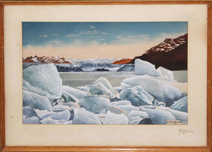 Mid 20th C Arthur Boose Watercolor