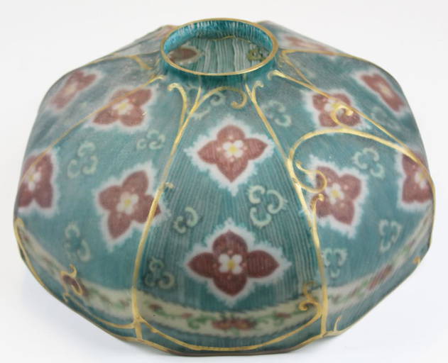 Reverse Painted Frosted Glass Lamp Shade