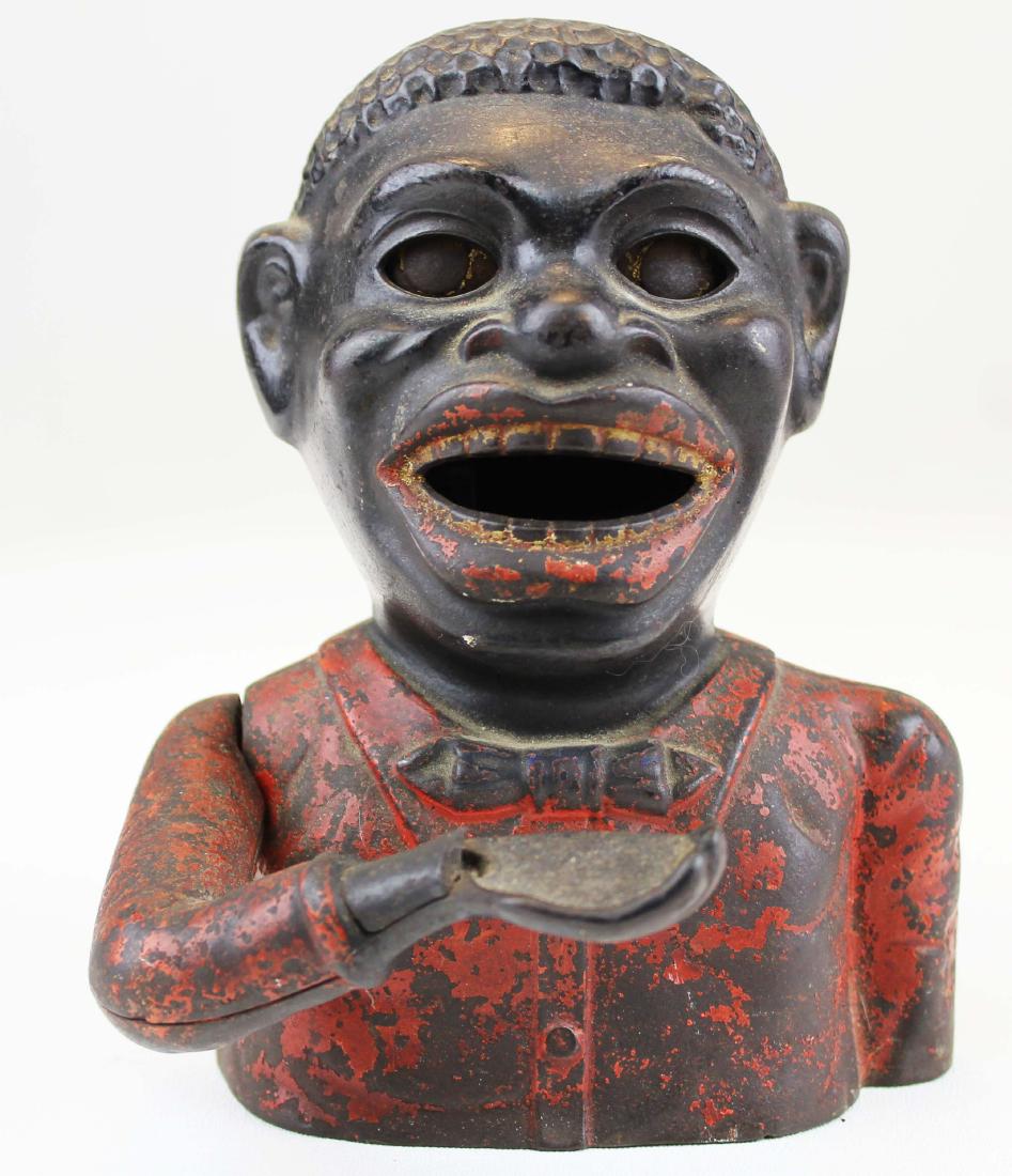 Black Americana cast iron mechanical bank