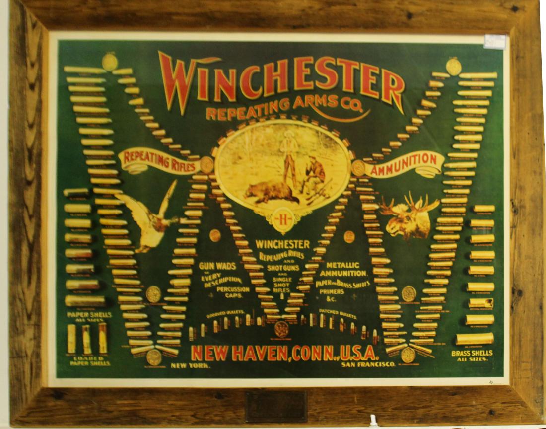 Late 20th C Winchester Advertising Poster
