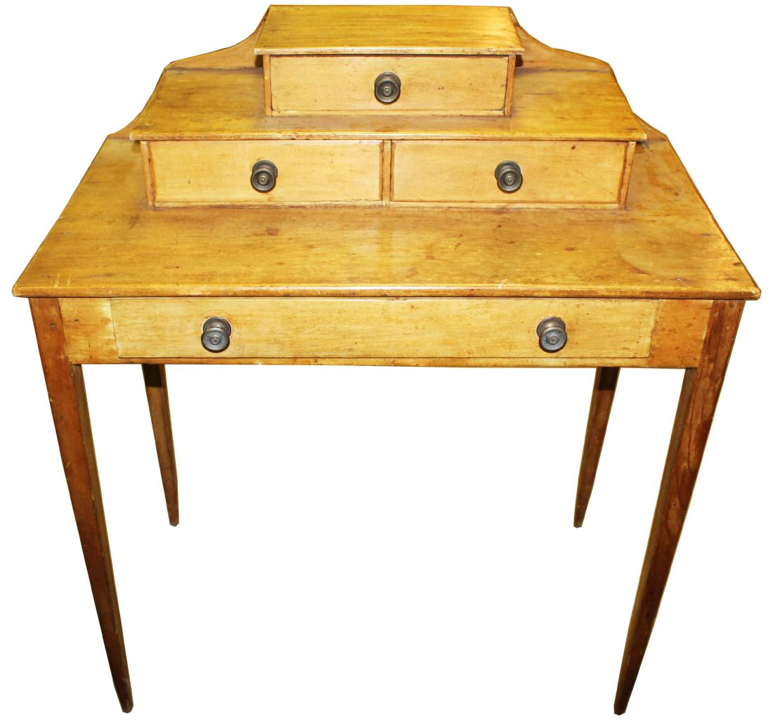 19th c Hepplewhite maple dressing table