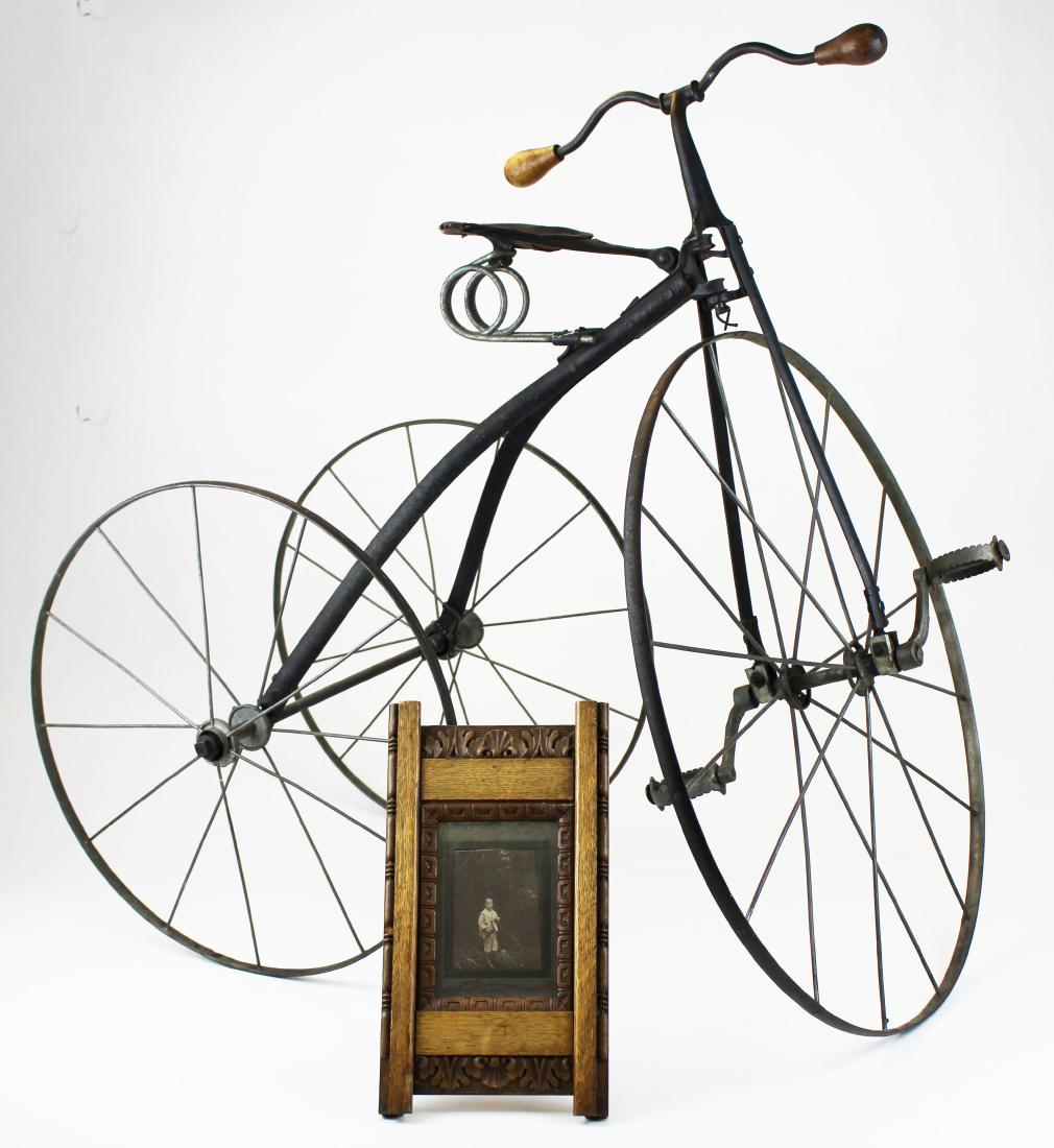 ca 1890 tricycle w/ photo of original owner