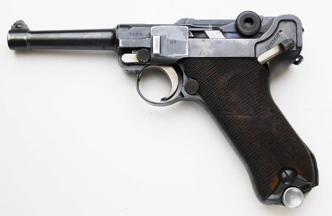 German Luger pistol in 9mm