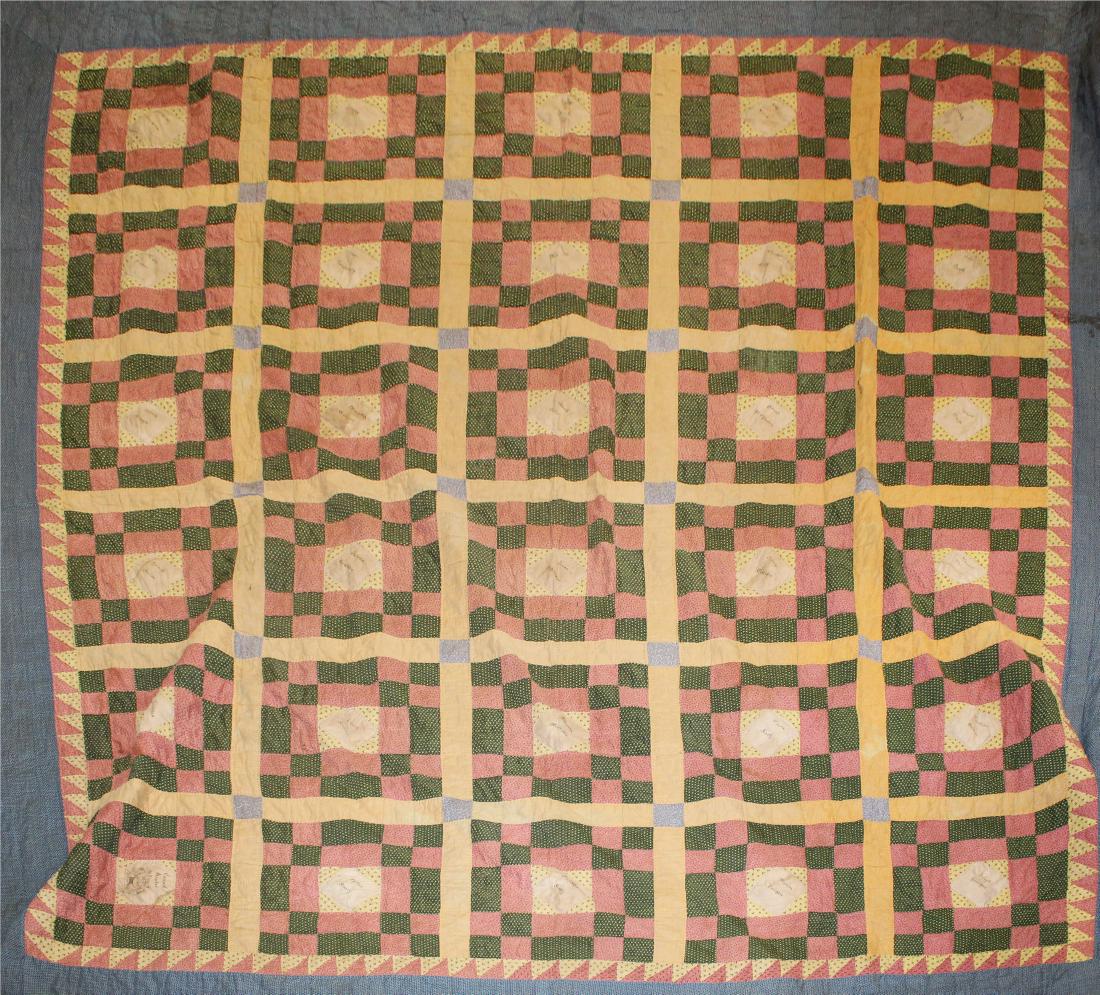 1870 Pennsylvania German signature quilt - Apr 27, 2019 | Duane Merrill ...