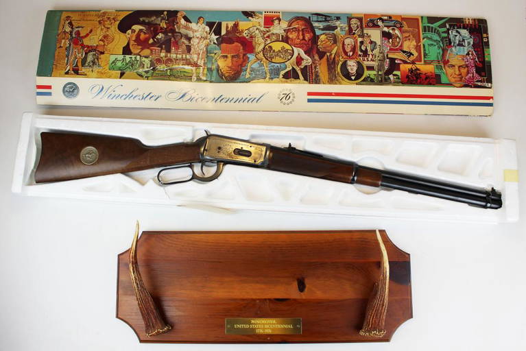 Winchester Bicentennial '76 Rifle With Box