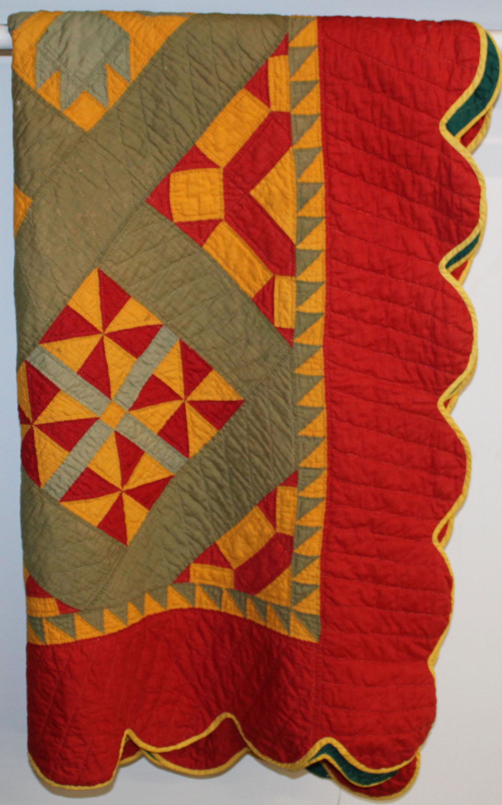 early 20th c hand stitched patchwork quilt - Oct 18, 2019 | Merrill's ...