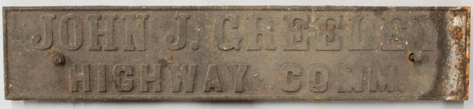 ca 1920 New York Cast Iron Bridge Sign - Mar 20, 2020 | Merrill's ...