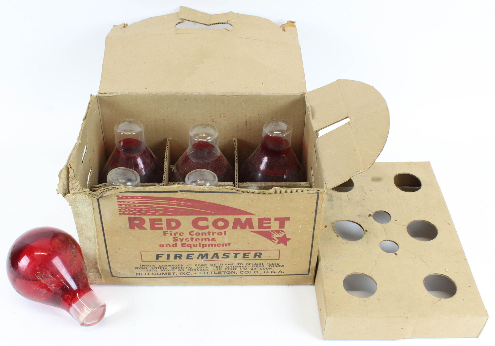 6 Red Comet Firemaster Fire Grenades