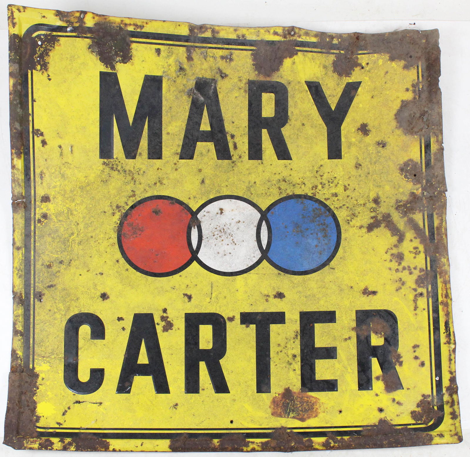 Ca 1950 Mary Carter Steel Paint Sign - Jul 03, 2020 | Merrill's ...