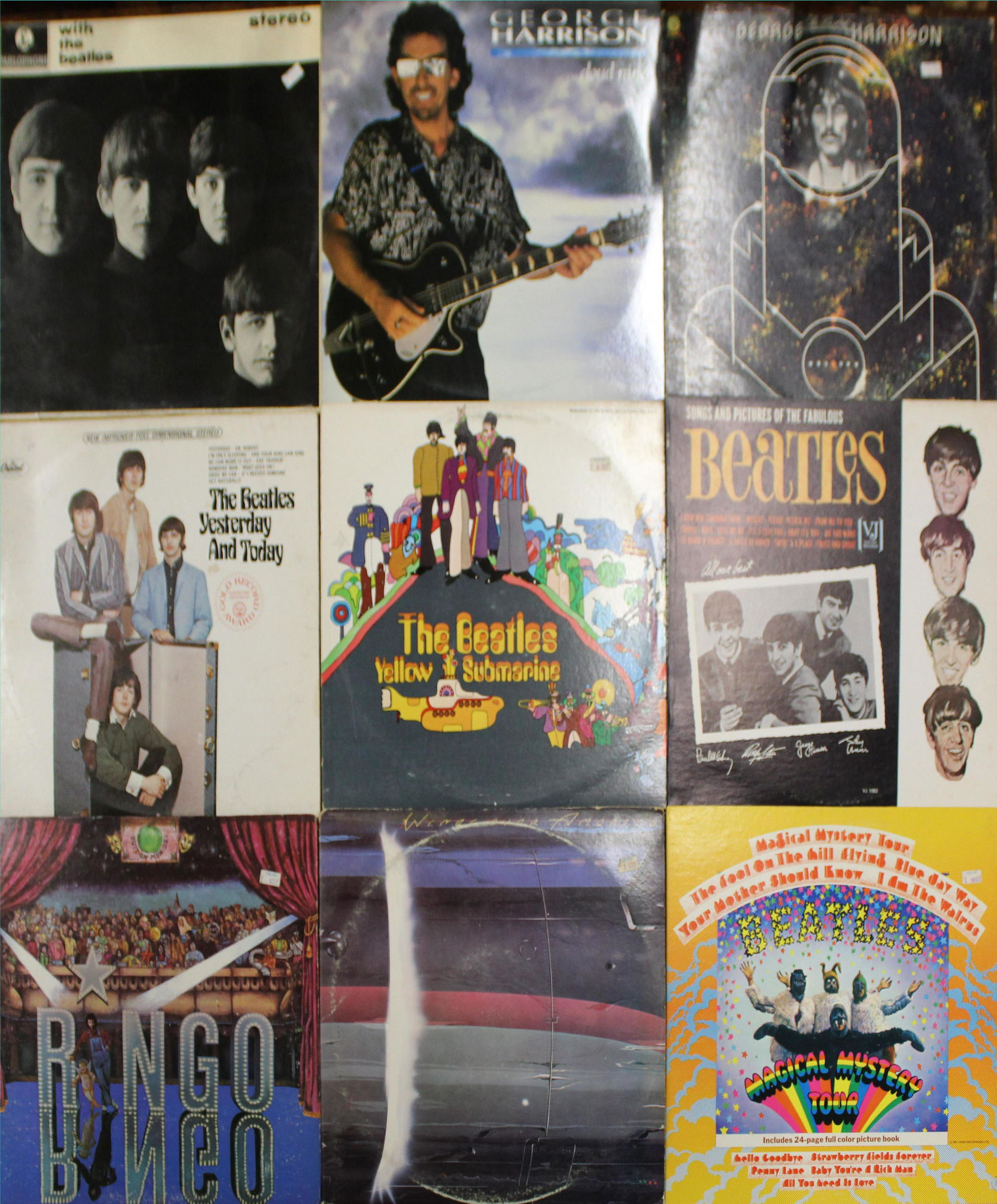 Large Lot Of Beatles Albums