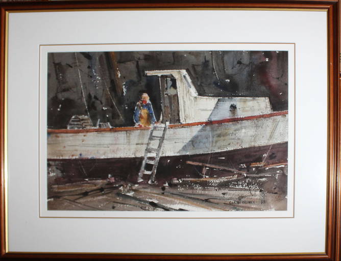 Claude Croney (AM 20th c ) Fisherman - Apr 09, 2021 | Merrill's ...