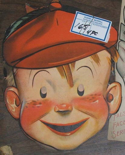 Four Paper Litho Halloween Masks