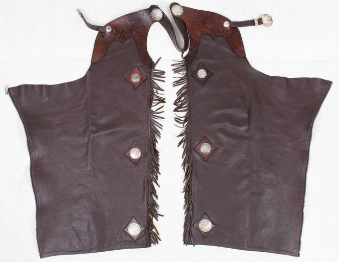 Harris Silver & Leather Chaps