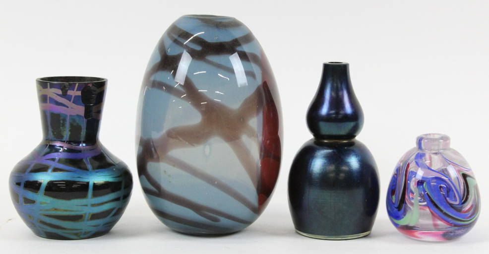4 Pcs. Assorted Handcrafted Art Glass