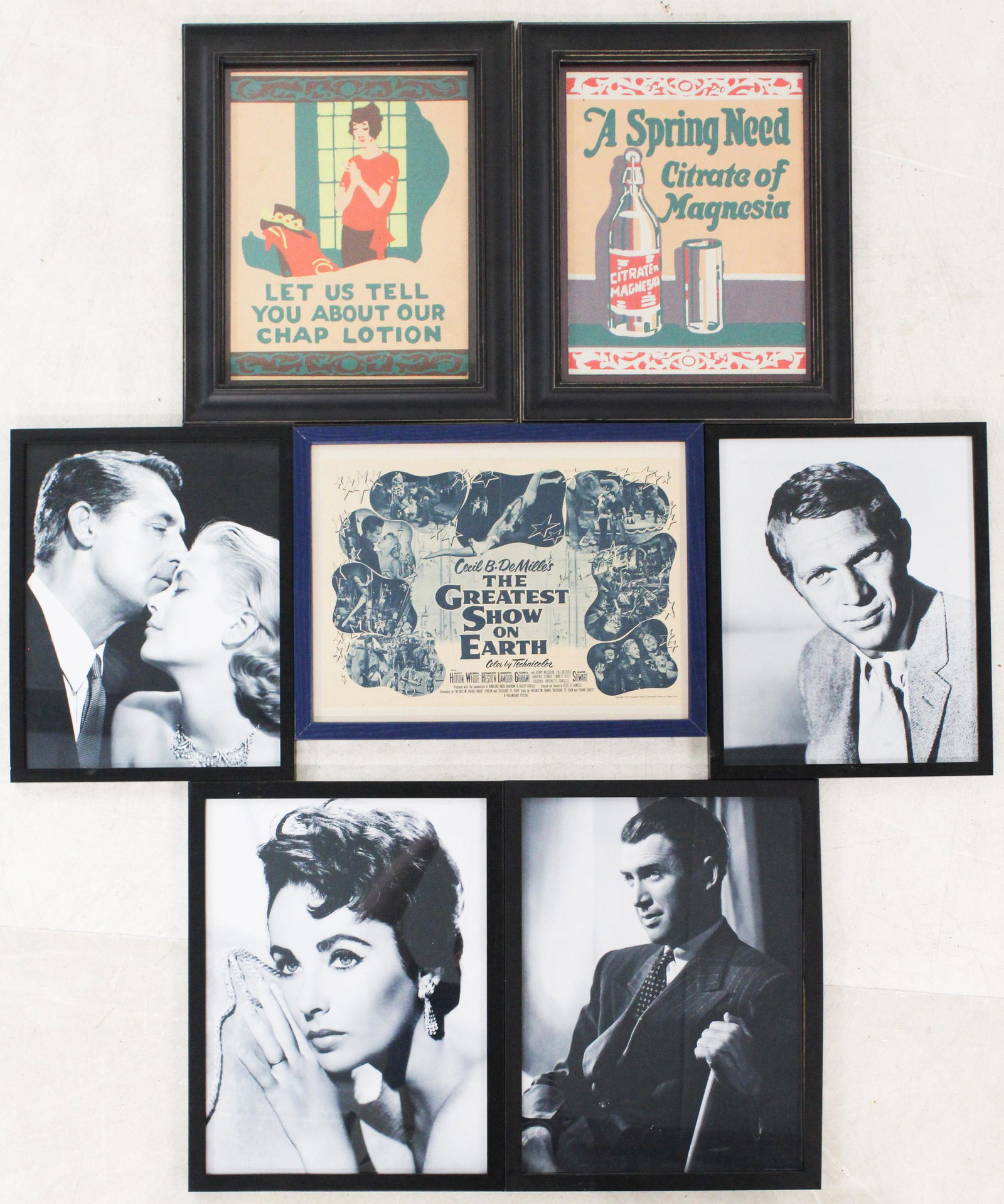 Vintage Advertising, Movie Star Photo Prints