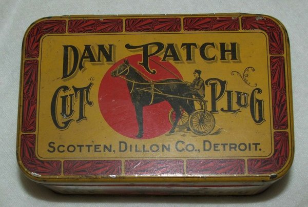 Dan Patch Rectangular Tobacco Tin