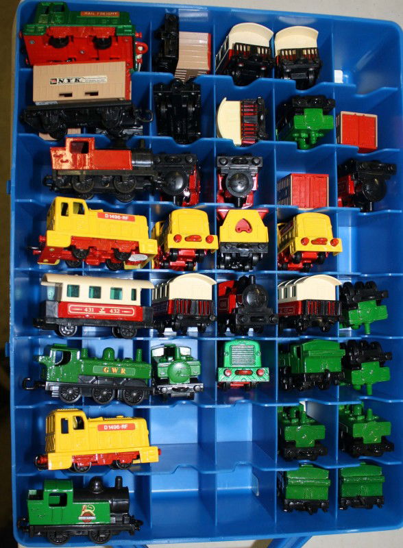296: 1970s Matchbox train engines & cars