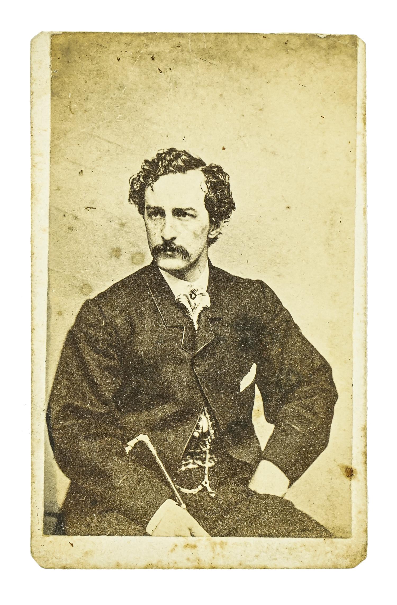 John Wilkes Booth Cdv Carte De Visite