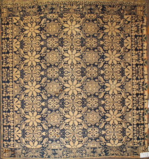 1849 Blue & White Coverlet