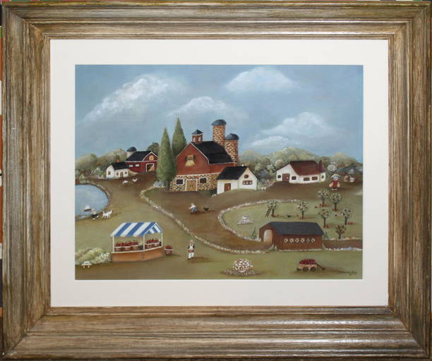 Marie Cowan (VT 20th c) Farm (#0335) on Aug 26, 2022 | Merrill's ...